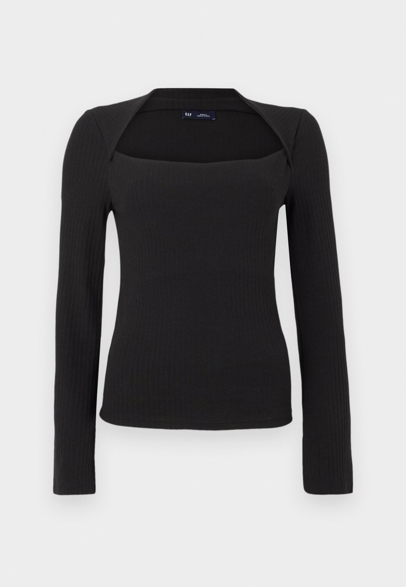 GAP WIDE ENVELOPE NECK - Langærmet T-shirt - black/sort - Zalando.dk