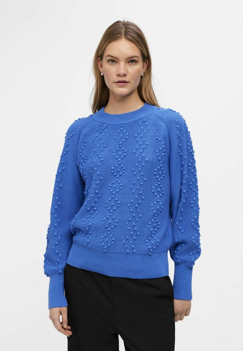 Object OBJSANNA - Strickpullover - palace blue/blau - Zalando