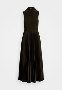 Polo Ralph Lauren PLEATED SLEEVELESS MOCKNECK DRESS - Jumper dress - dark loden/dark green ...