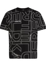 KARL LAGERFELD SQUARE ALLOVER PRINT - Nyomott mintás póló - black white ...
