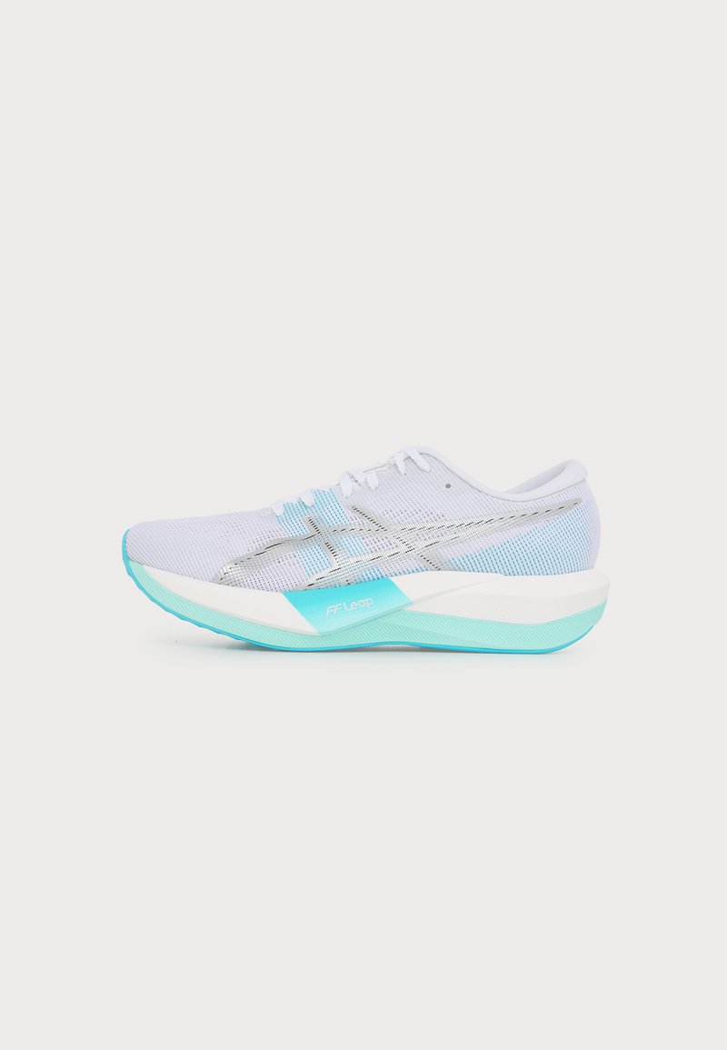 ASICS MAGIC SPEED UNISEX - Road running shoes - white/pure silver/white ...