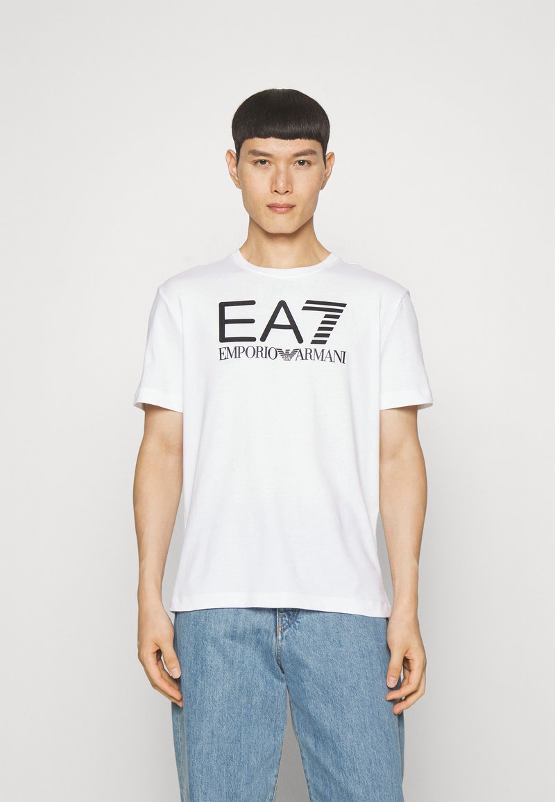 EA7 Emporio Armani T-shirt print - bianco/wit - Zalando.nl