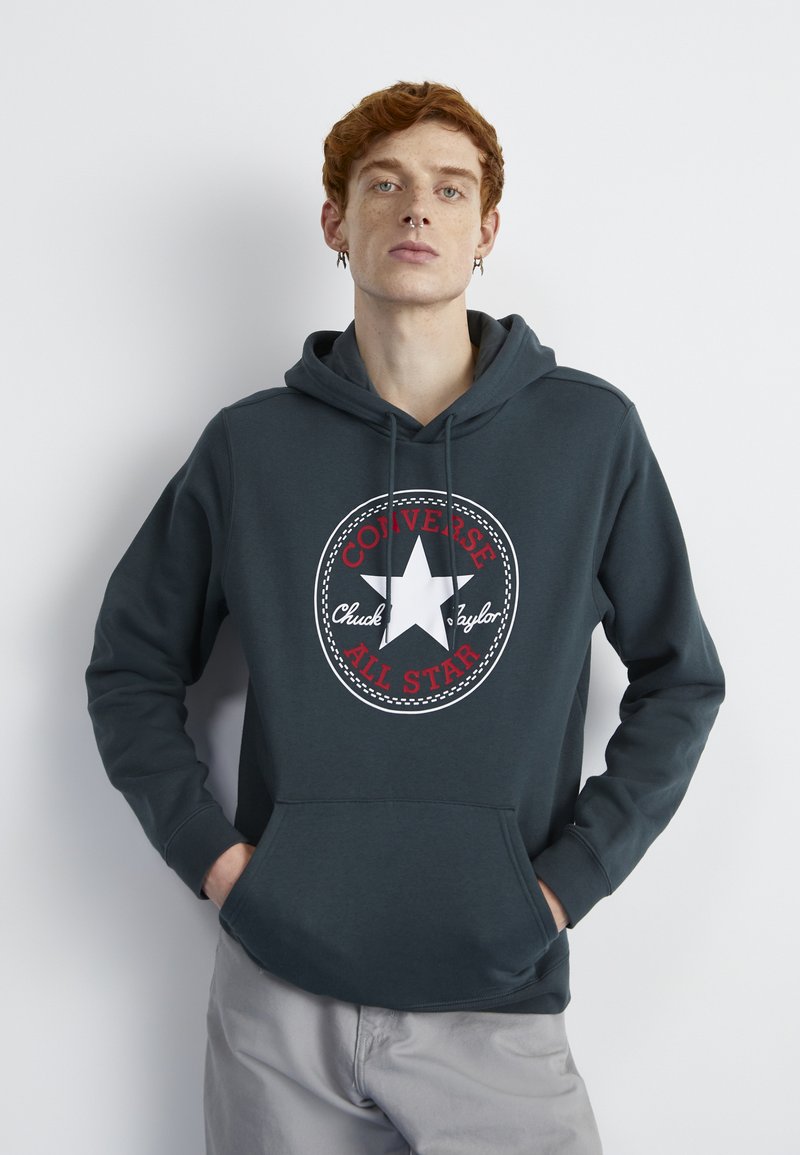 Converse STANDARD FIT CENTER FRONT LARGE CHUCK PATCH CORE HOODIE UNISEX ...