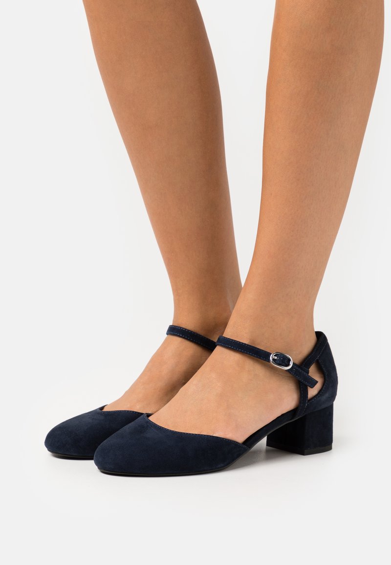 Anna Field Wide Fit LEATHER - Classic heels - dark blue - Zalando.ie