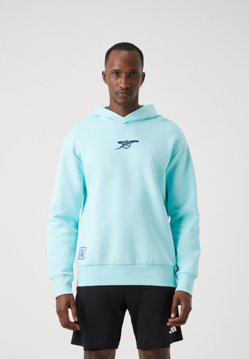 adidas Performance ARSENAL LONDON HOODIE - Hoodie - clear aqua/light ...