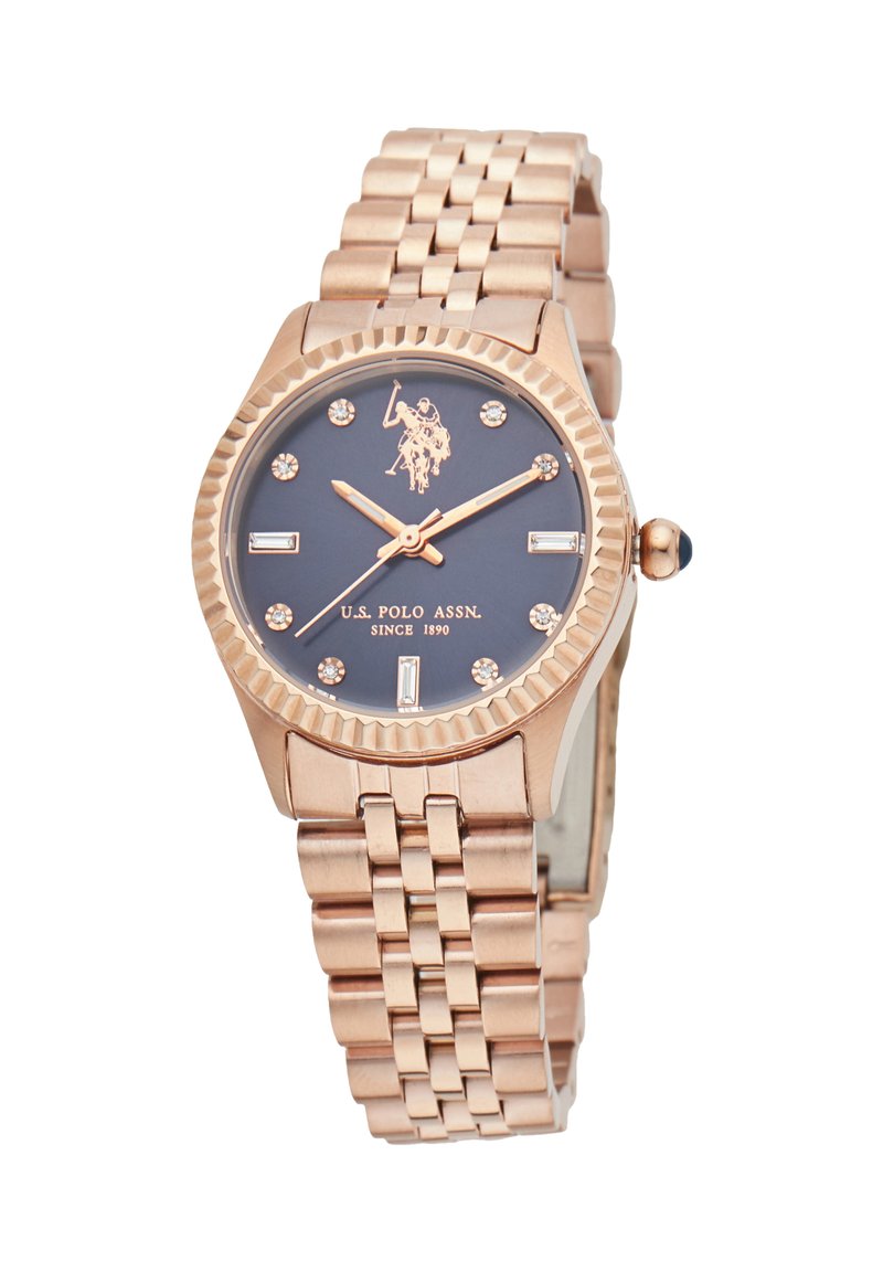 U.S. Polo Assn. Watch - rose gold blue/rose gold-coloured - Zalando