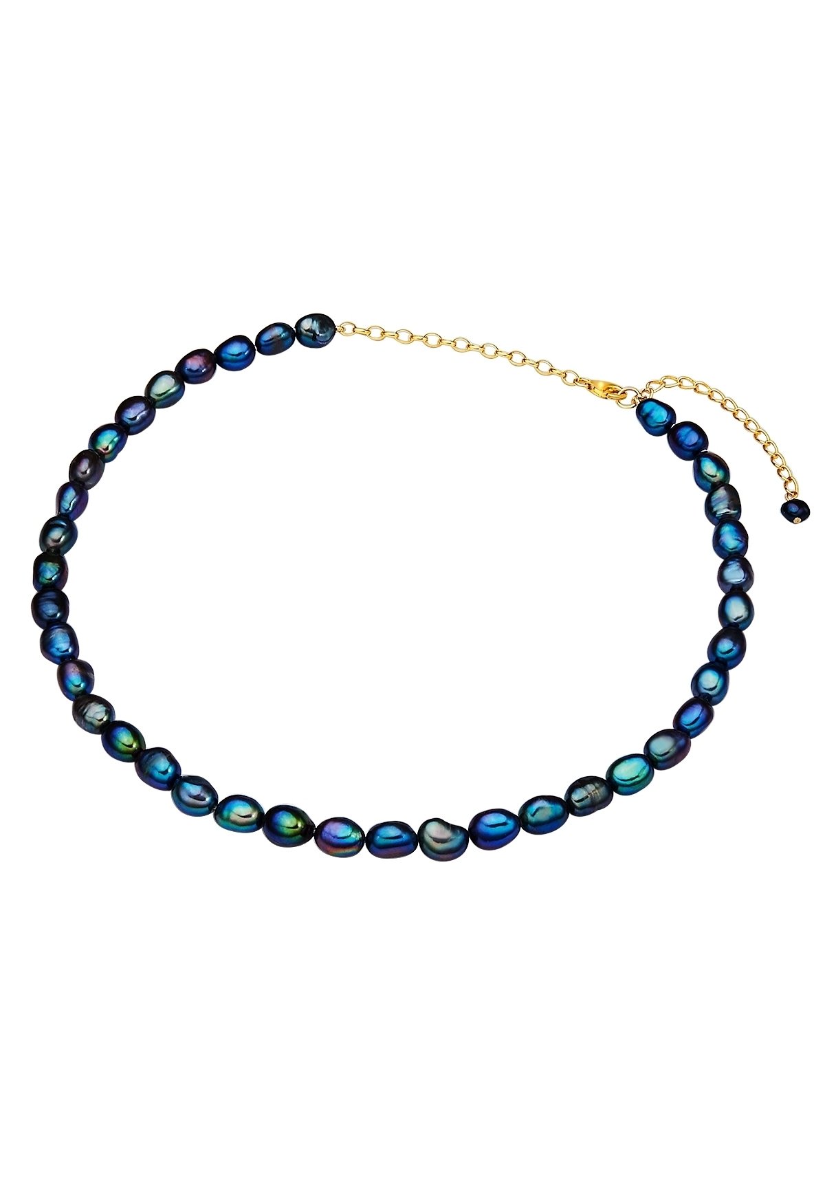 Valero Pearls SÜßWASSER ZUCHTPERLE - Halskette - gelbgold/blau - Zalando.ch