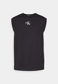 Calvin Klein Jeans MONOLOGO SLEEVELESS TEE - Top - black/negro - Zalando.es