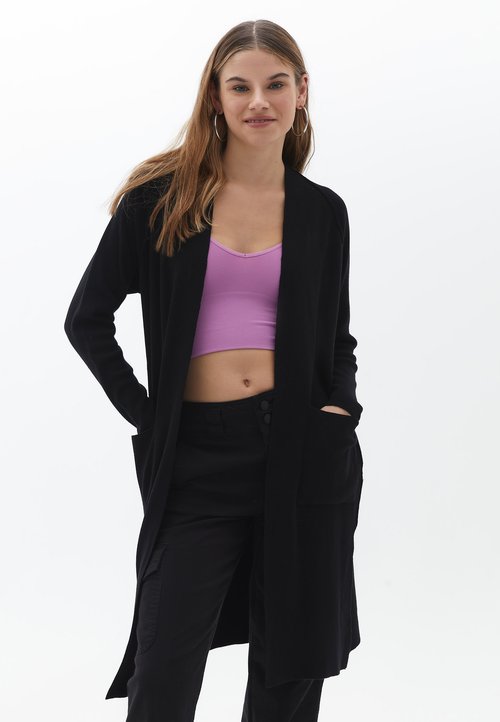 Morgan BLOCK - Neuletakki - noir/musta - Zalando.fi