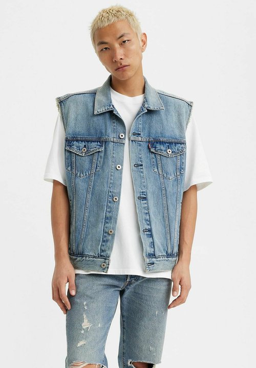 Urban Classics Weste - black washed/schwarz - Zalando.ch