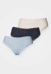 Lindex WILMA BRAZILIAN LOW 3 PACK - Briefs - light blue/dark blue/pink ...