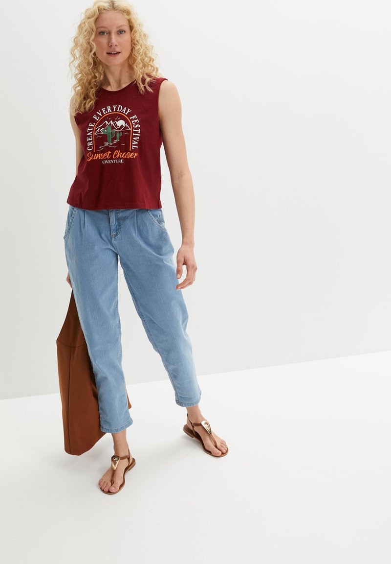 bonprix MIT DRUCK - Top - red/rot - Zalando.ch