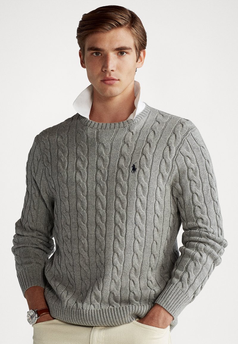 Polo Ralph Lauren Big & Tall DRIVER LONG SLEEVE - Strickpullover - fawn ...