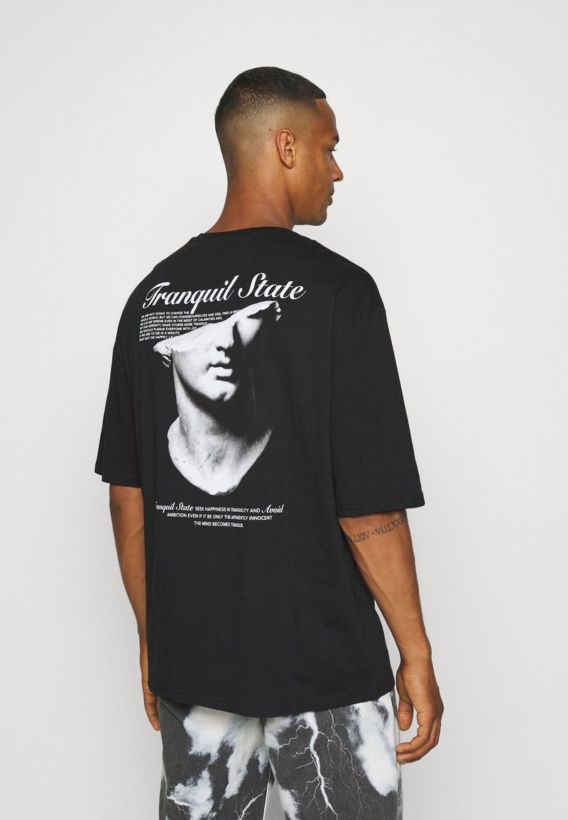 Zign UNISEX - Nyomott mintás póló - black/fekete - Zalando.hu