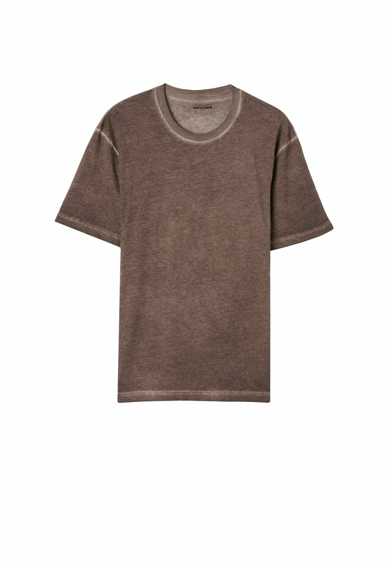 Intimissimi KURZARM AUS OIL WASHED - T-Shirt basic - braun marrone ...