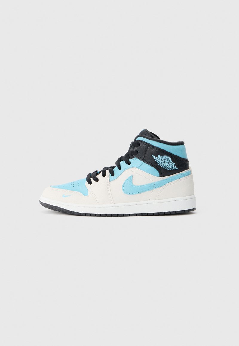 Jordan AIR JORDAN 1 MID - High-top trainers - summit white/blue chill ...
