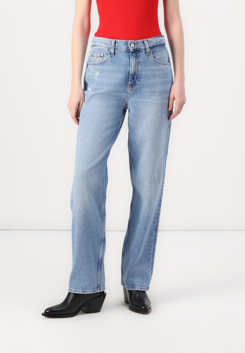 Tommy Jeans LAYLA - Straight leg jeans - denim light/light-blue denim ...