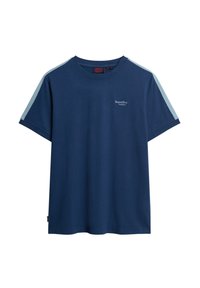 Superdry ESSENTIAL LOGO RETRO - T-shirt print - pilot mid blue china ...