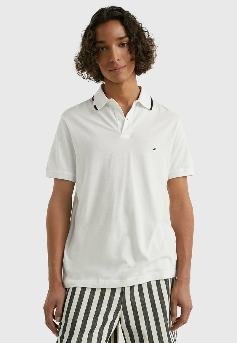 Tommy Hilfiger TIPPED COLLAR REGULAR FIT - Poloshirts - white/hvid ...