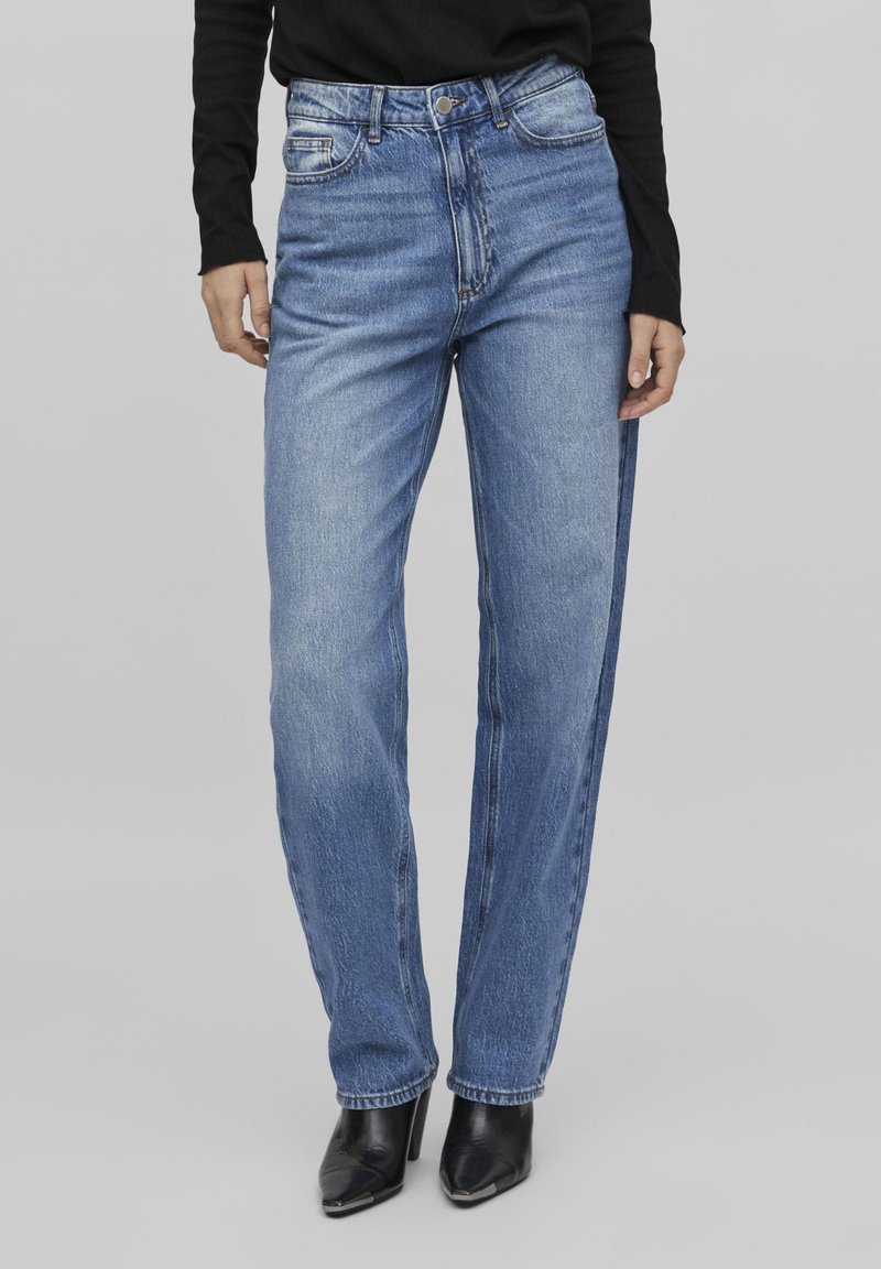 VILA Straight leg jeans - medium blue/blue - Zalando.ie