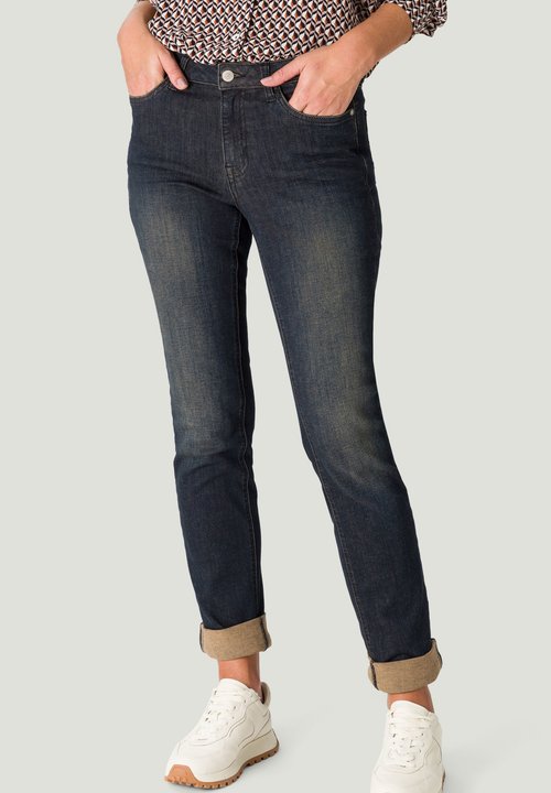 zero STYLE SEATTLE INCH - Jeans Slim Fit - dark grey used denim/grau ...