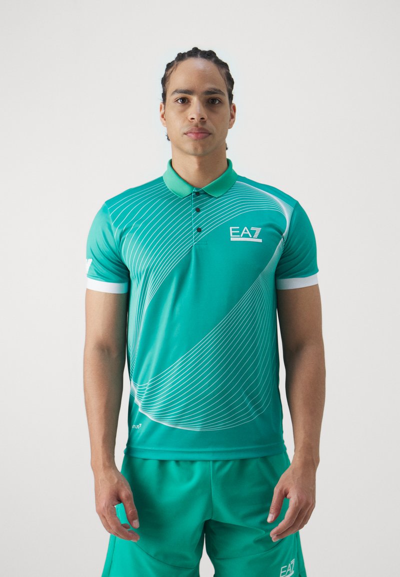 EA7 Emporio Armani TENNIS PRO GRAPHIC - Polo - spectra green/menta ...