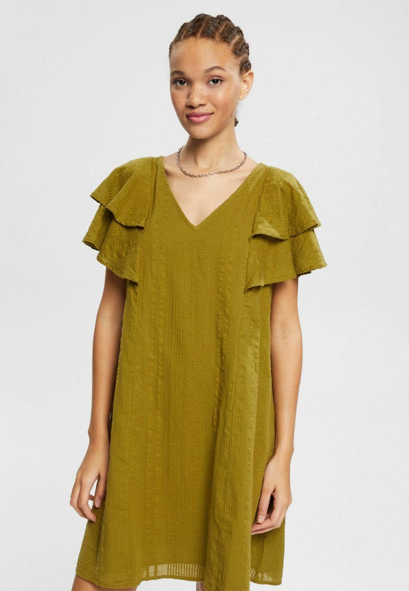 edc by Esprit Day dress - olive/mottled green - Zalando.co.uk