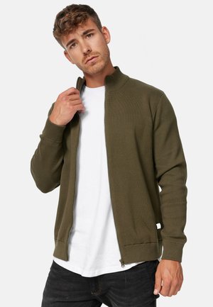 INDICODE JEANS REILLY - Sweater met rits - army/olijfgroen - Zalando.nl