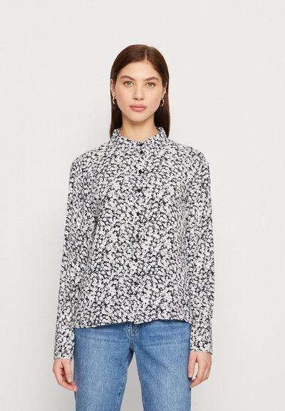 s.Oliver Hemdbluse - weiß/anthrazit-meliert - Zalando.ch