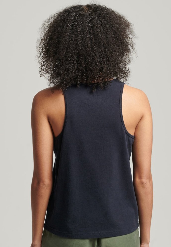 Superdry VINTAGE LOGO NARRATIVE - Top - eclipse navy/azul marino ...