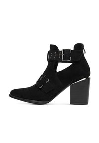 DeeZee WITH A BLOCK HEEL - Botine cowboy/biker - black/negru - Zalando.ro