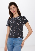 Springfield T-Shirt print - black/schwarz - Zalando.at