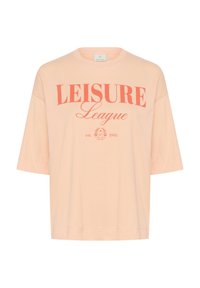 Kaffe GISSA - T-Shirt print - peach nectar/orange - Zalando.de