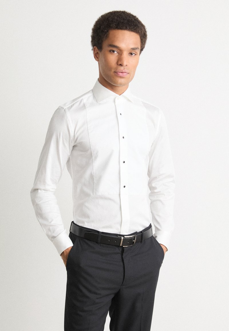 BOSS HANK - Vapaa-ajan kauluspaita - white/valkoinen - Zalando.fi