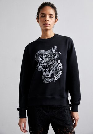 Guess SCRIPT - Sweater - jet black/zwart - Zalando.nl