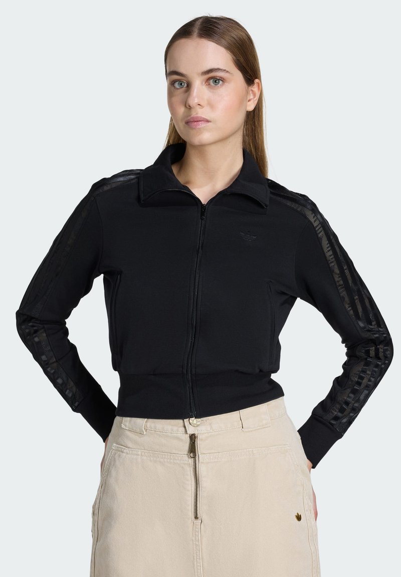 adidas Originals FIREBIRD - Zip-up sweatshirt - black - Zalando.co.uk
