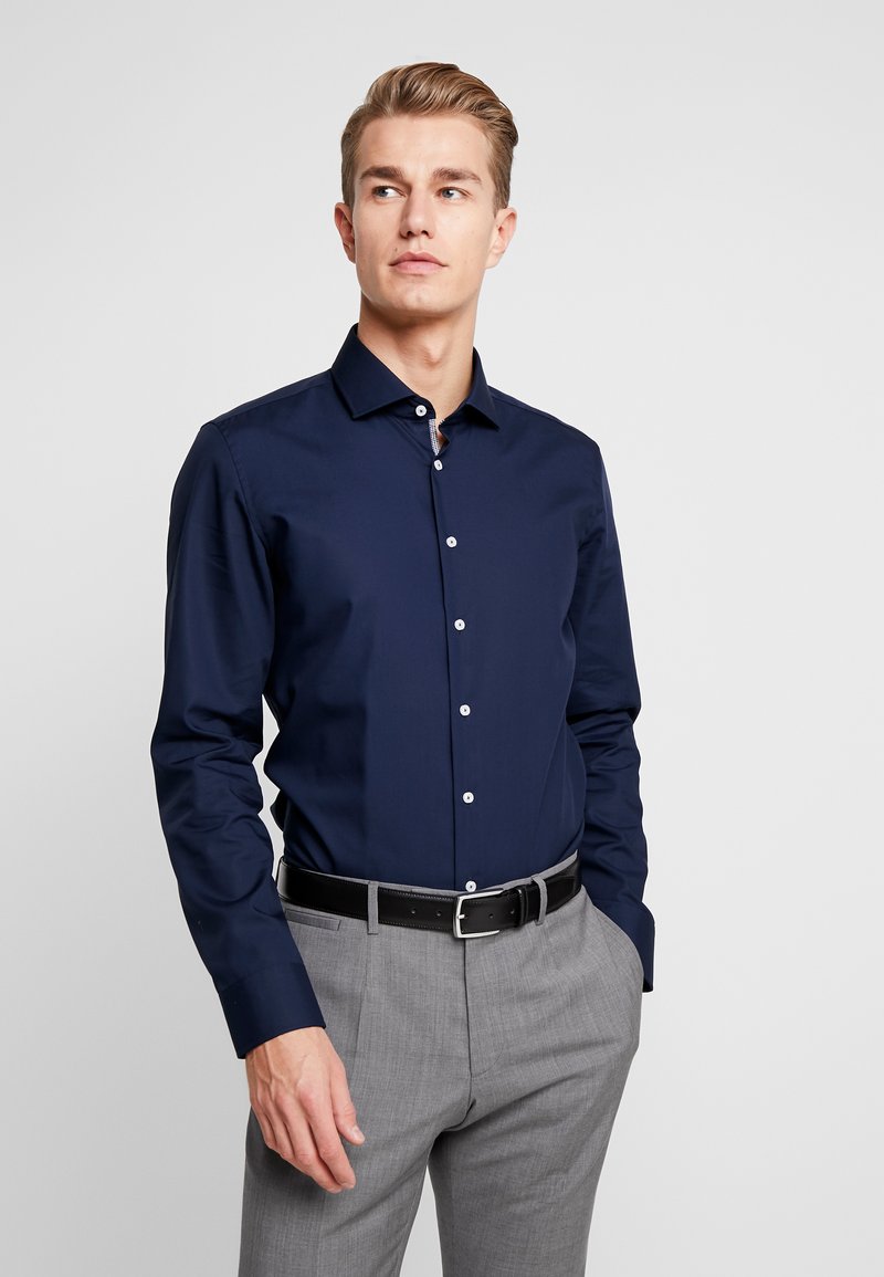 Seidensticker KENT SLIM FIT CONTRAST - Businesshemd - dark blue ...