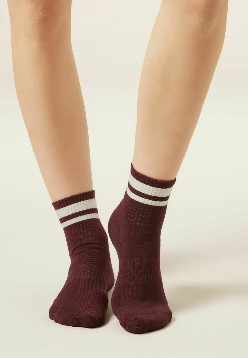 Calzedonia SPORT - Ponožky - burgundy/hnědá - Zalando.cz