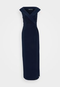 Lauren Ralph Lauren Petite LEONIDAS SLEEVELESS GOWN - Vestito di maglina - lighthouse navy/blu ...