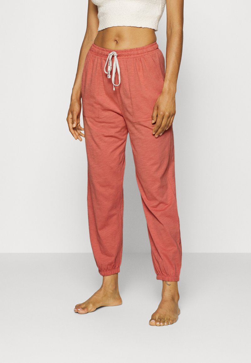 women'secret BASIC PANTS LONG PANT - Pyjama bottoms - burnt peach/red ...