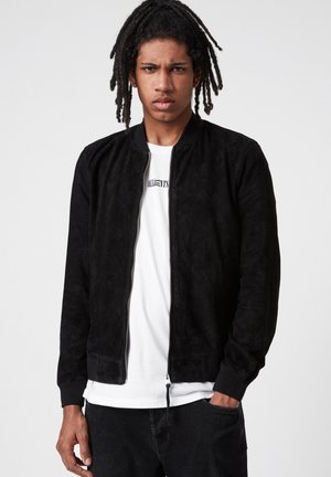 AllSaints CORA - Lederjacke - grey/dunkelgrau - Zalando.de