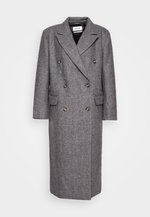 Weekday ALEX COAT - Classic coat - herringbone/dark grey - Zalando.co.uk