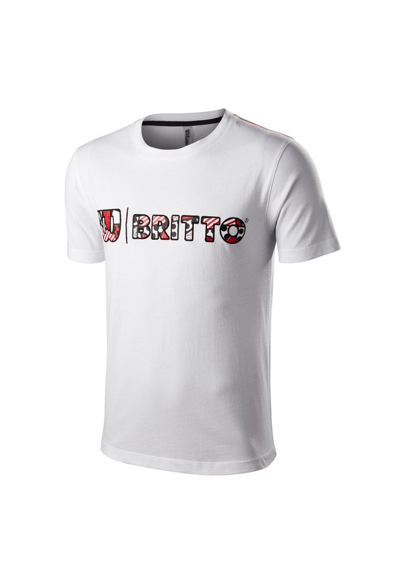 Wilson BRITTO LOGO - T-Shirt print - weiss/weiß - Zalando.de