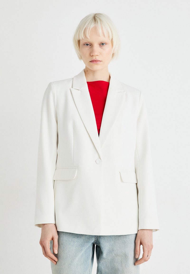 YAS YASLIKKA - Blazer - star white/hvid - Zalando.dk