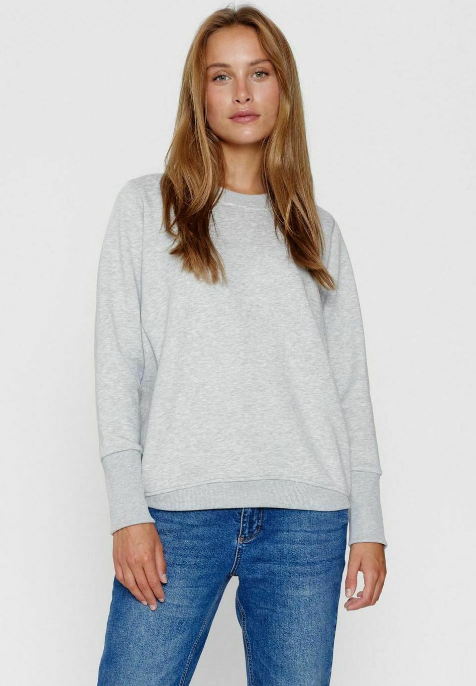 Nümph NUNIKOLA - Sweatshirt - light grey mel/grau - Zalando.ch