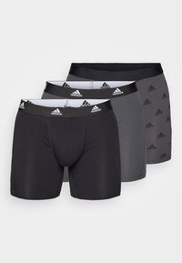 adidas Sportswear ACTIVE FLEX 3 PACK - Boxeri - black/grey/roșu ...