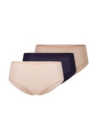 Chantelle SHORTY 3ER PACK - Slip - golden beige marine nude/beige ...