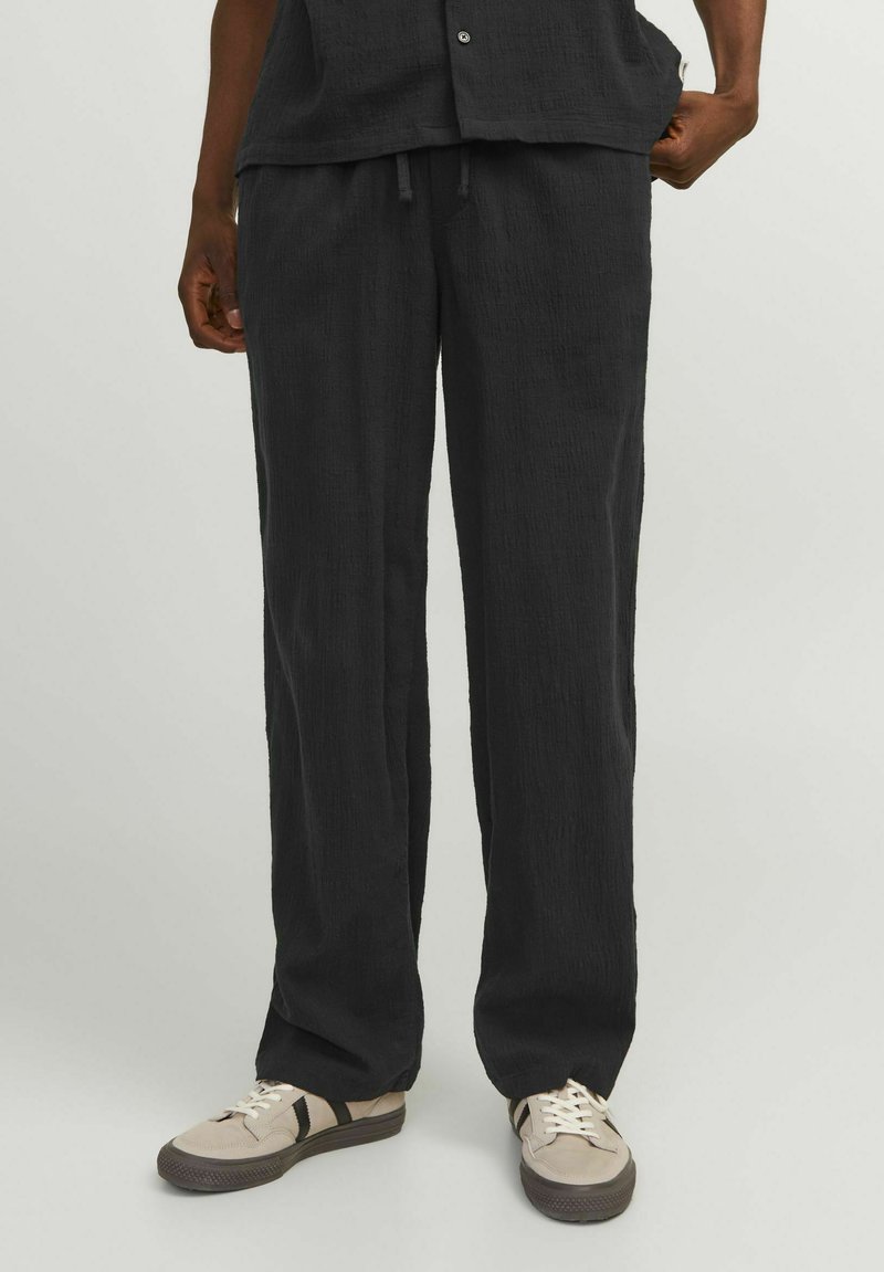 Jack & Jones WIDE FIT - Stoffhose - black/schwarz - Zalando.ch