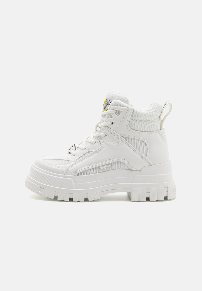 Buffalo ASPHA HYB MID - Platåstøvletter - white/hvit - Zalando.no