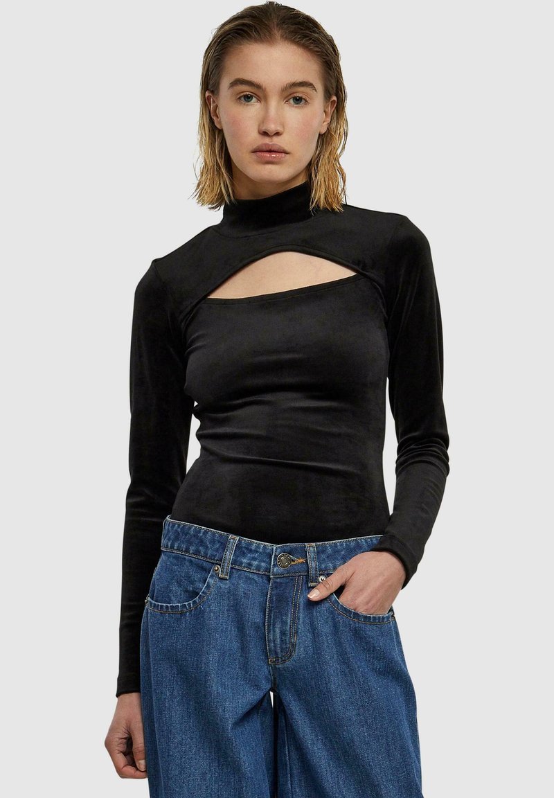 Urban Classics CUT-OUT TURTLENECK - Body - black/zwart - Zalando.nl